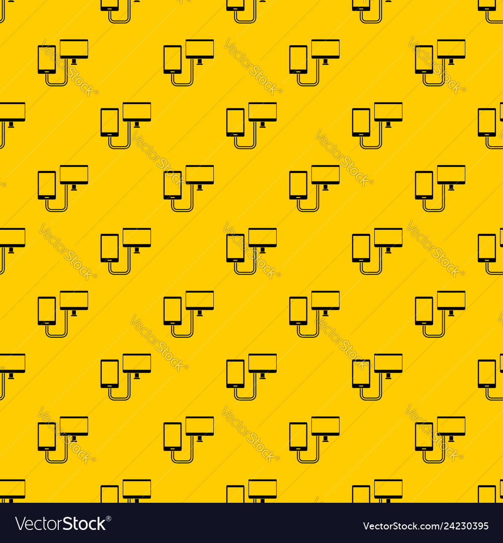 Connection phone pattern Royalty Free Vector Image