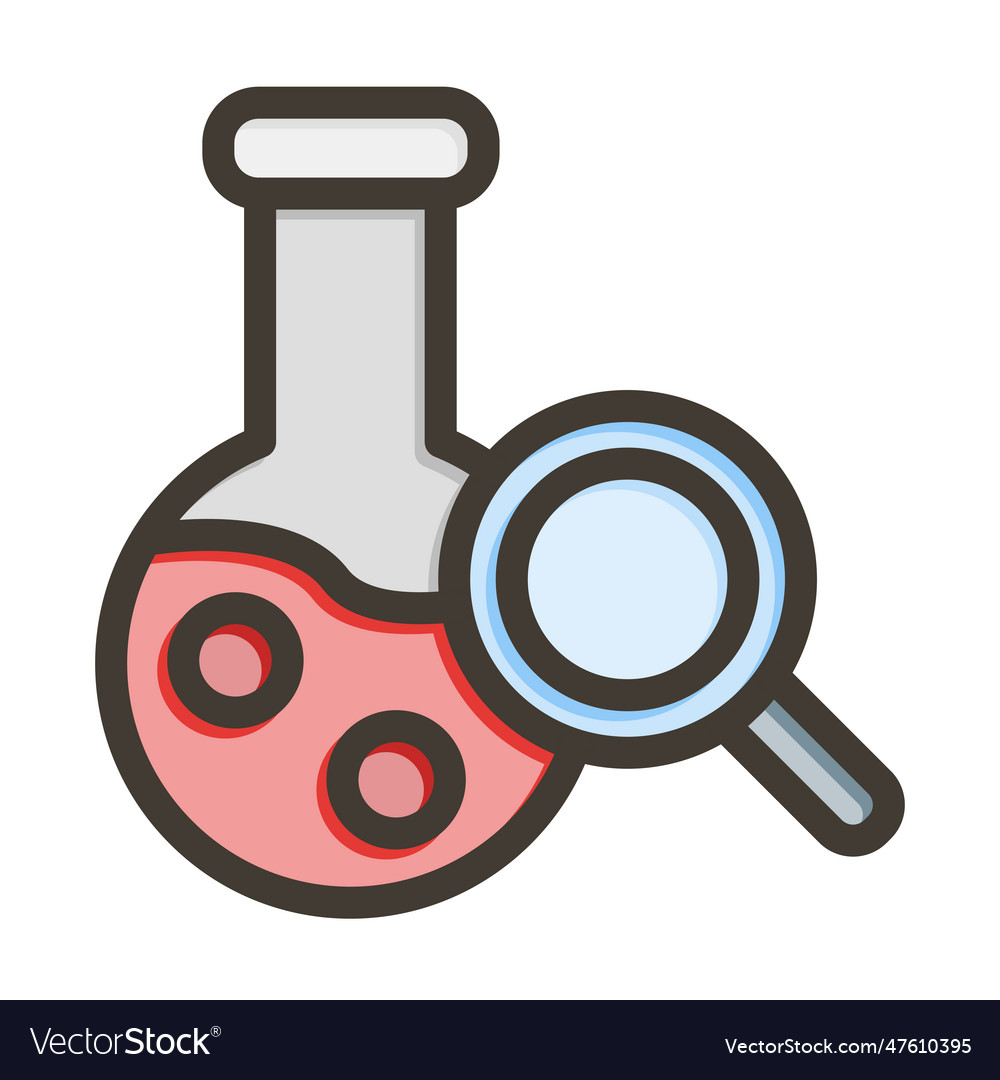 Research thick line filled colors for personal Vector Image