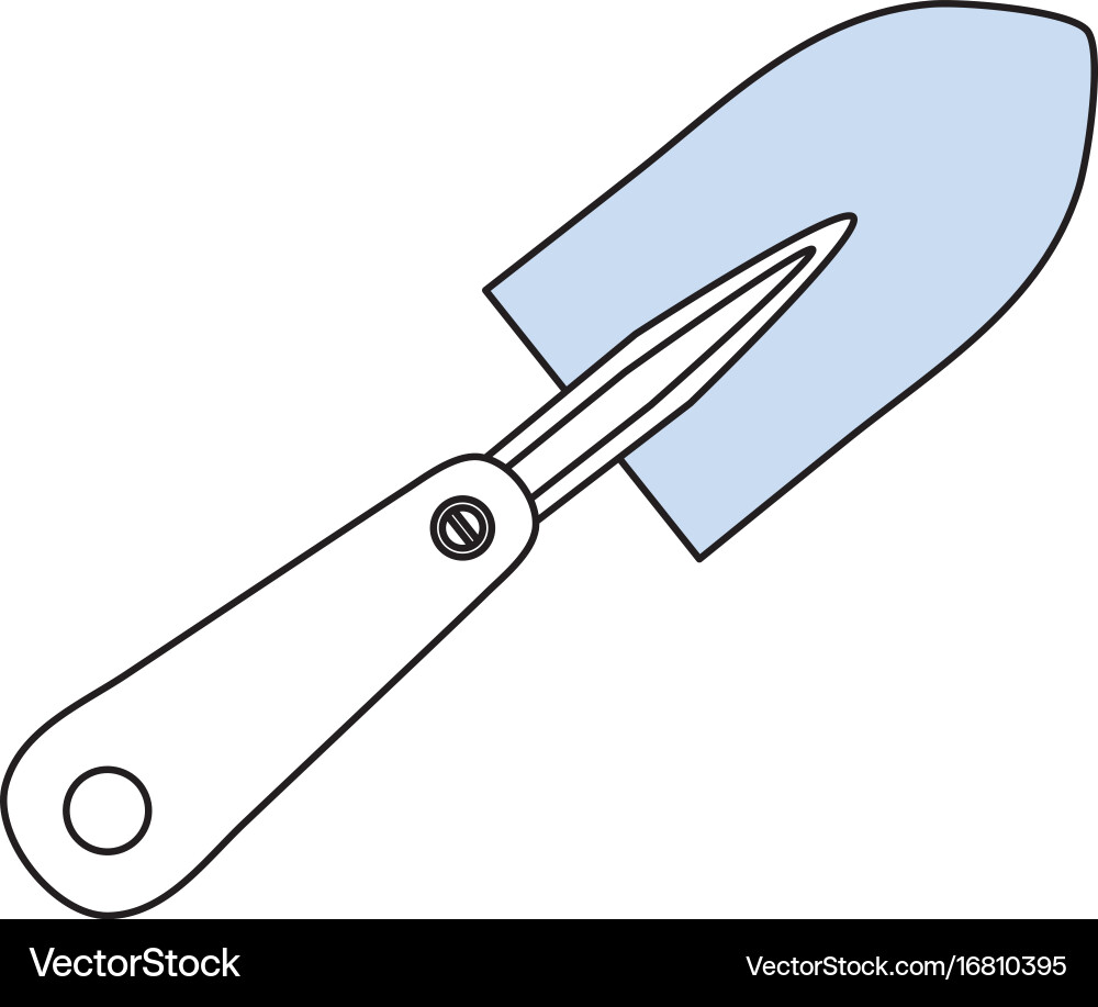 Shovel gardening tool Royalty Free Vector Image