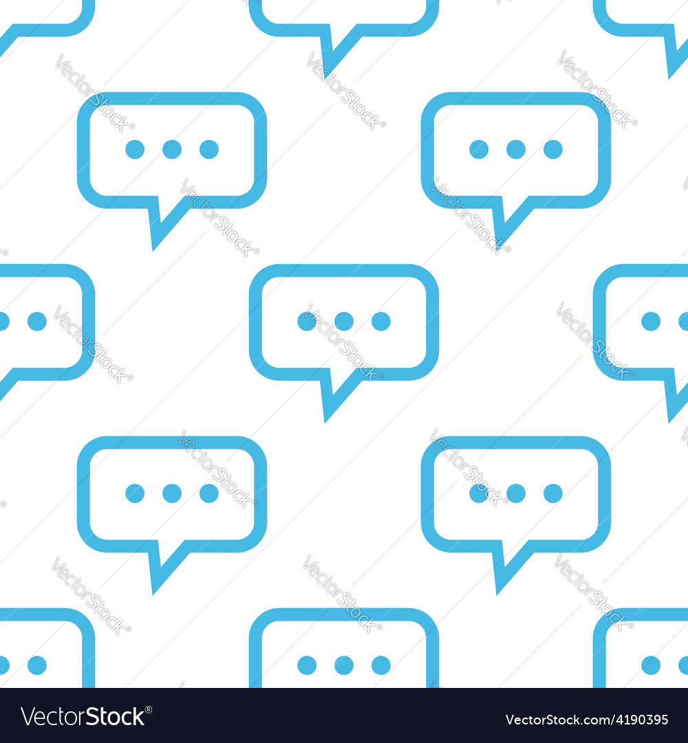 Talk seamless pattern Royalty Free Vector Image