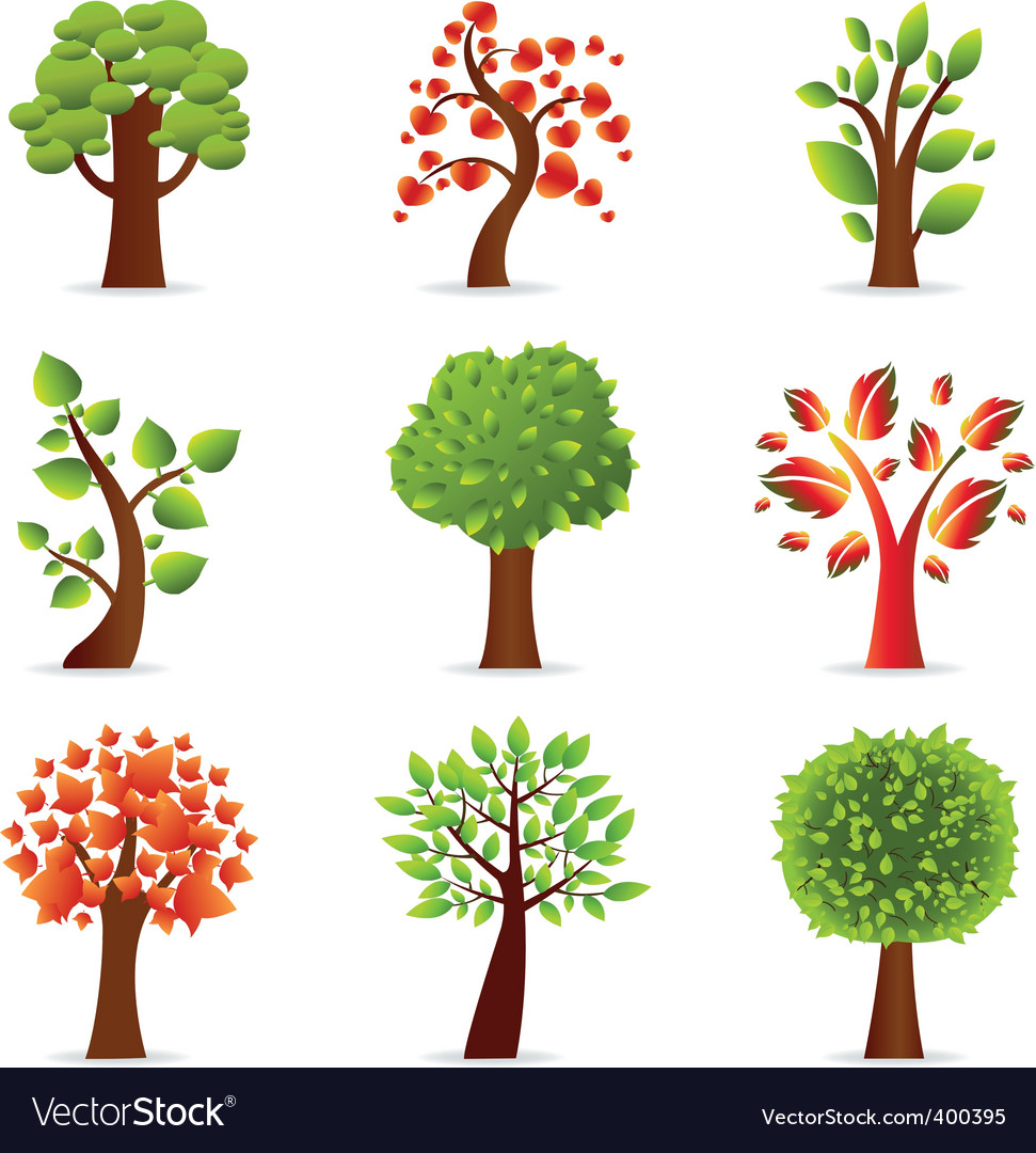 Trees Royalty Free Vector Image - VectorStock