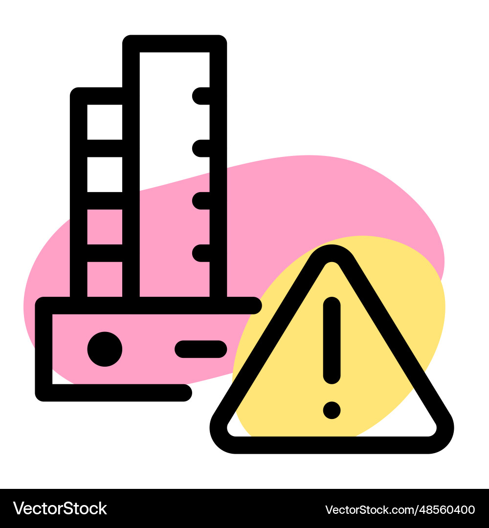 Alert indication in building facility for safety Vector Image