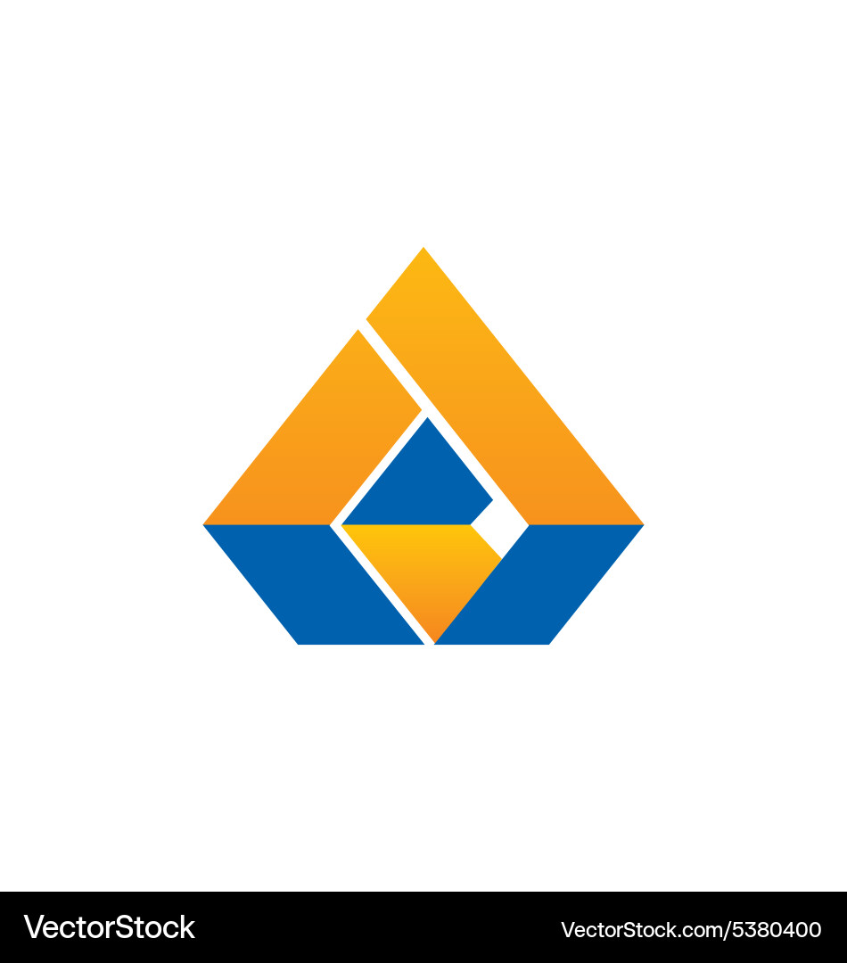 Business finance abstract construction logo Vector Image