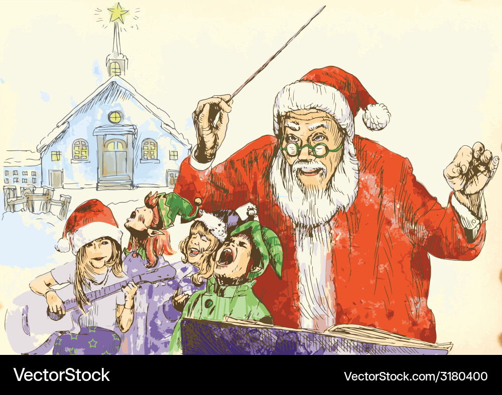 Christmas theme - Santa Claus Royalty Free Vector Image