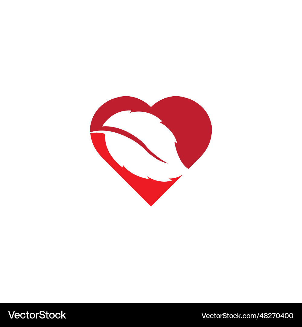 Creative heart logo and symbol design template Vector Image