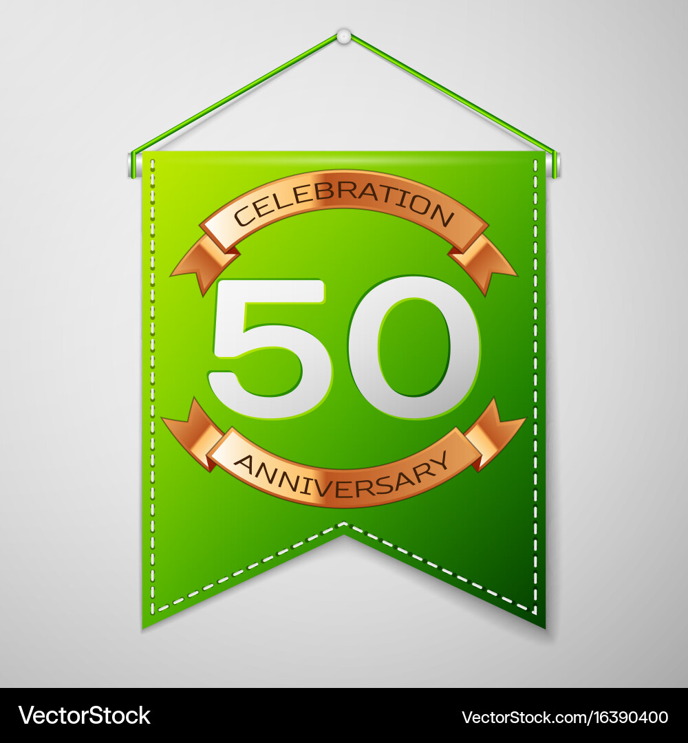 Fifty years anniversary celebration design Vector Image