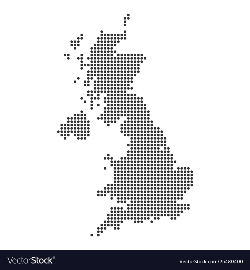 Map with dot Royalty Free Vector Image - VectorStock