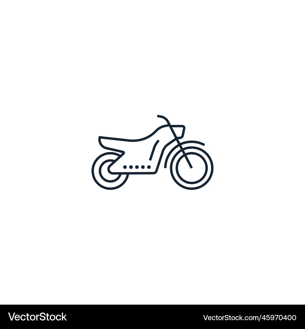 Motorcycle creative icon from transport icons Vector Image