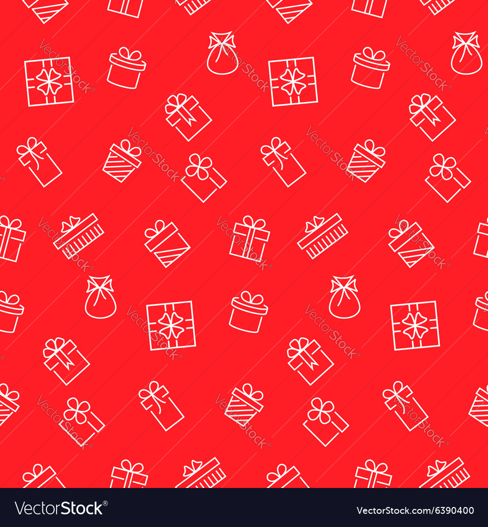 Present seamless pattern background Royalty Free Vector