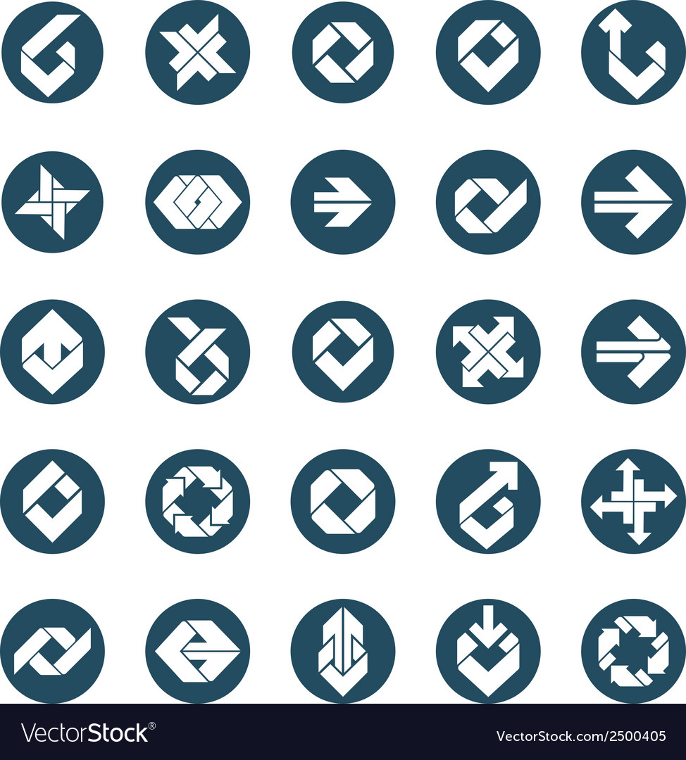 Abstract creative design elements collection Vector Image