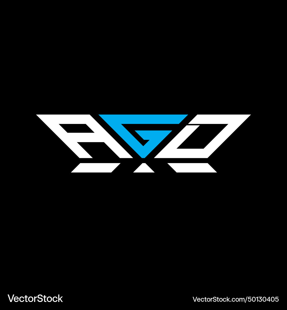Agd letter logo design simple and modern Vector Image