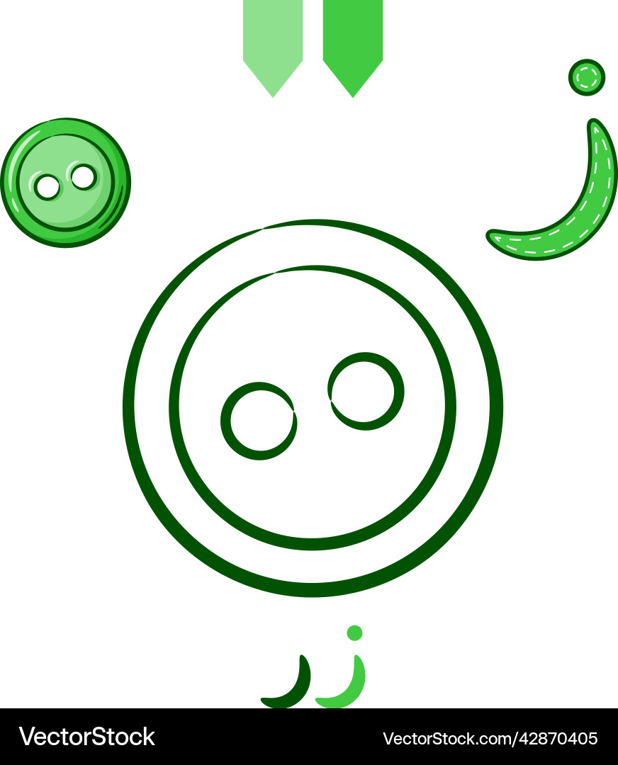 Arabic letter alphabet sketch sheet with a button Vector Image