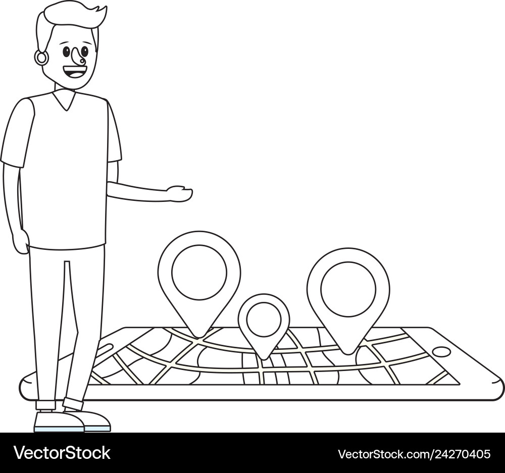 Real estate man cartoon Royalty Free Vector Image
