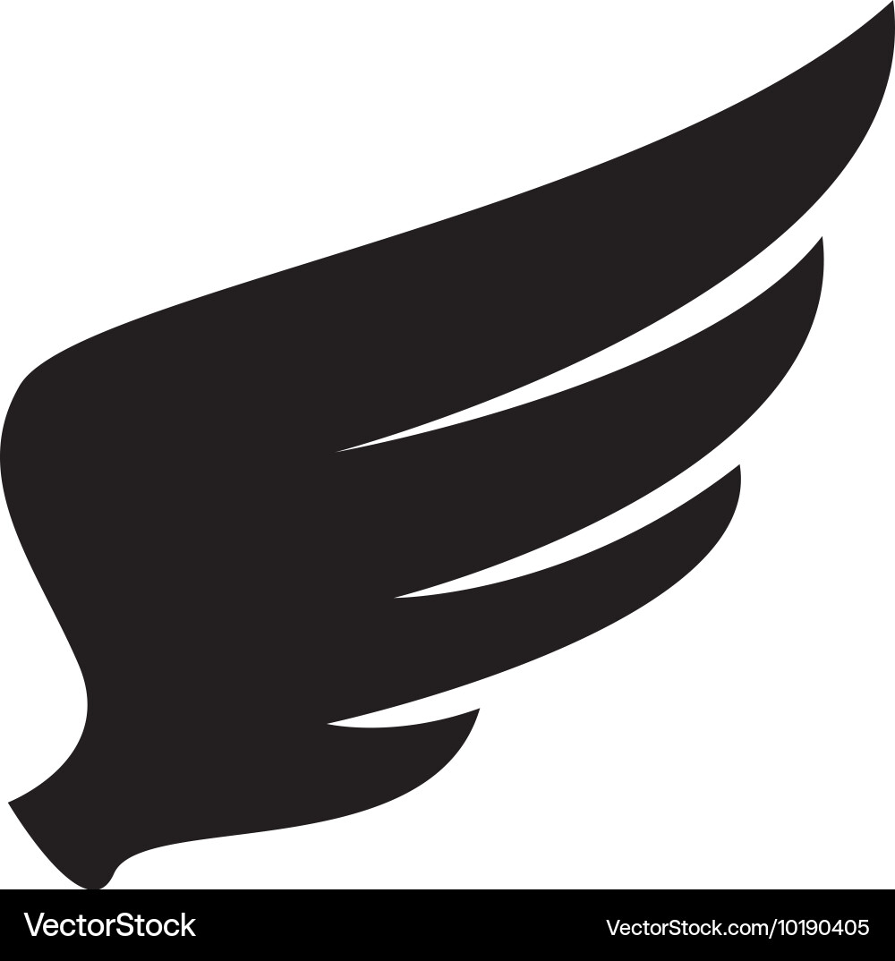 Wing animal bird fly icon graphic Royalty Free Vector Image