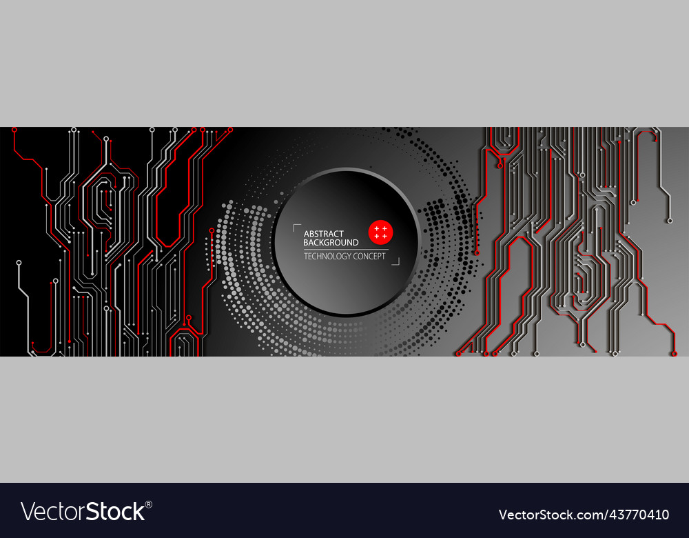 Abstract technology circuit board communication Vector Image