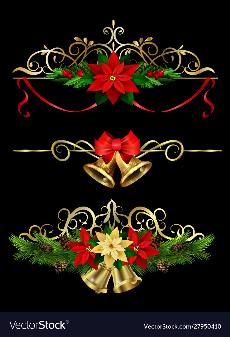 Christmas elements for your designs Royalty Free Vector