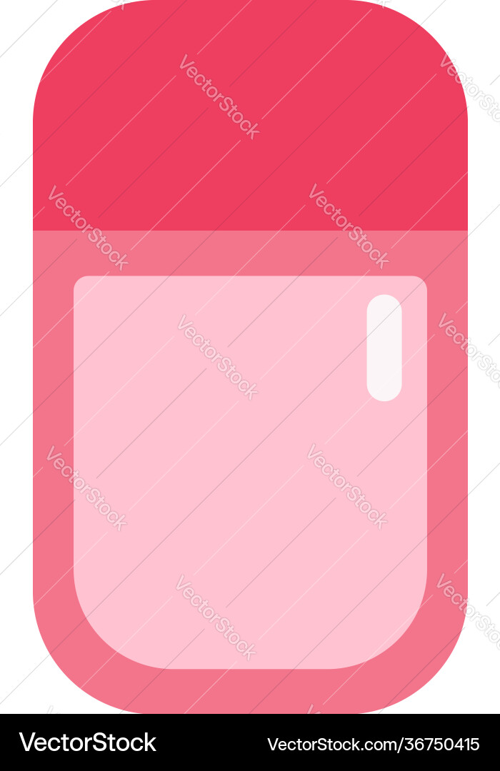 Pink shampoo on a white background Royalty Free Vector Image