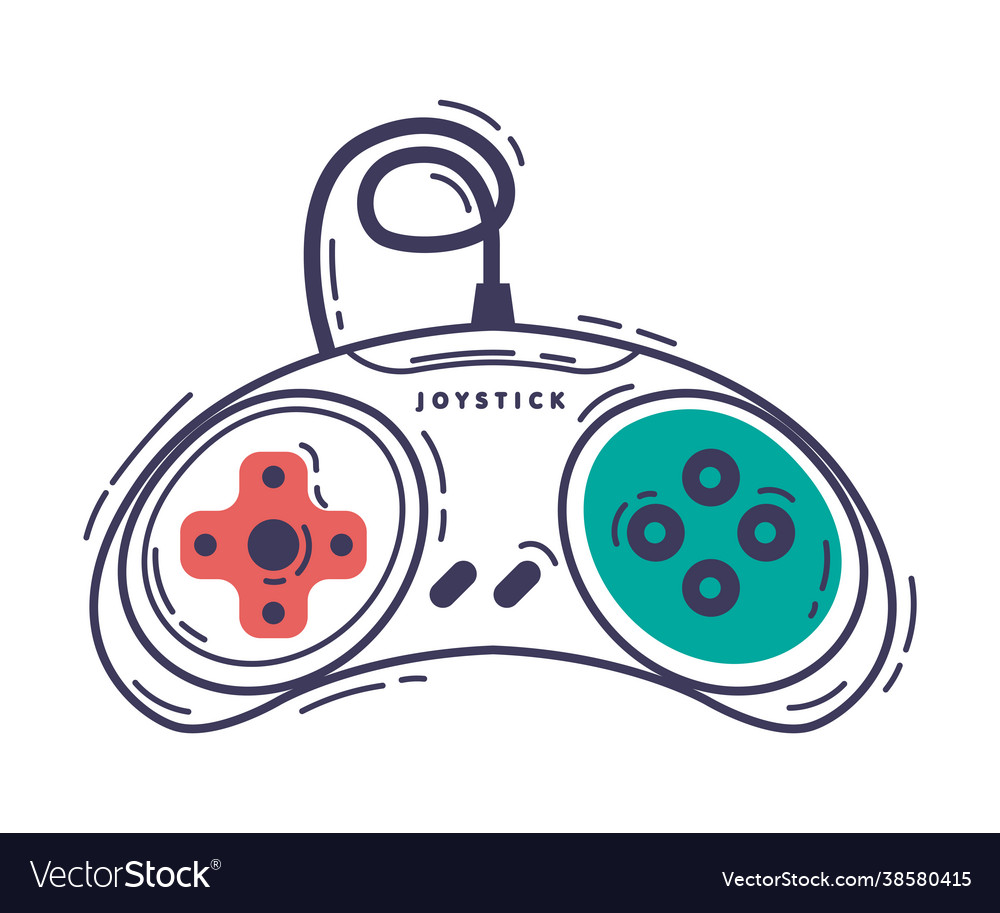 Video game controller player device Royalty Free Vector