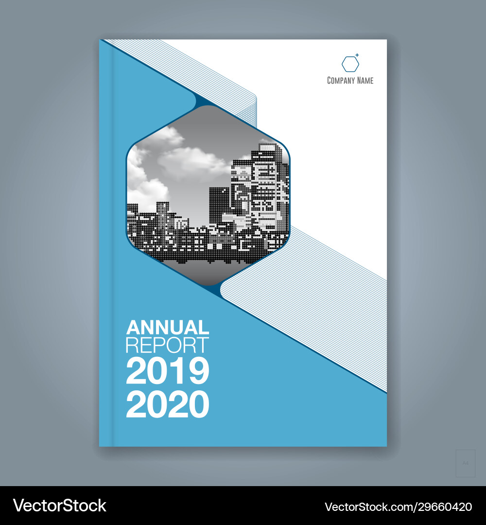 Cover annual report 1620 Royalty Free Vector Image