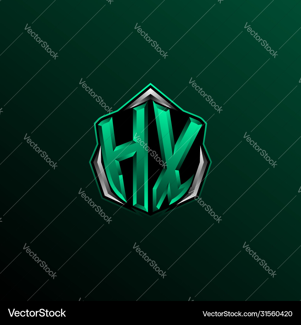 Initial hd logo design Royalty Free Vector Image
