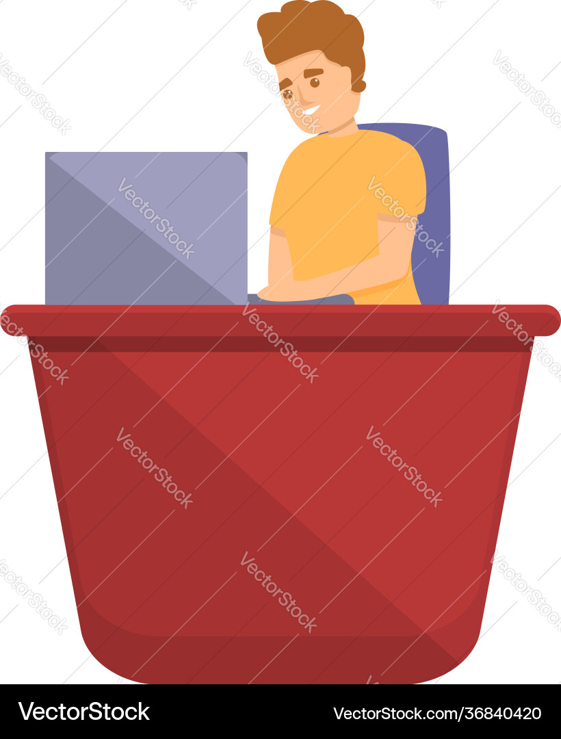 Office time management icon cartoon style Vector Image