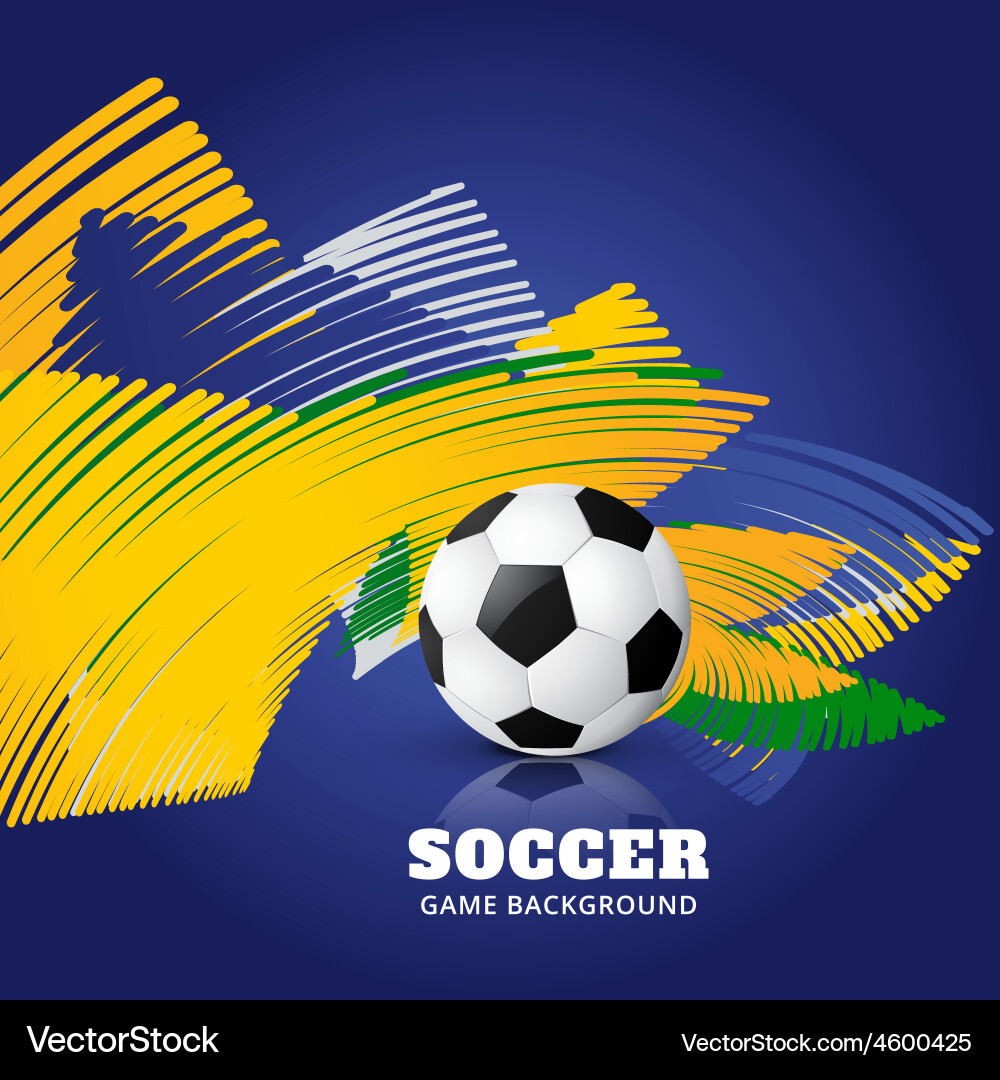 Abstract football game Royalty Free Vector Image