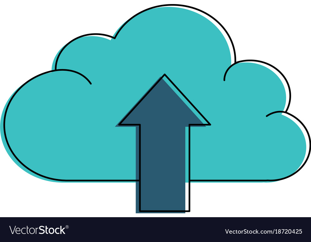Cloud computing design Royalty Free Vector Image