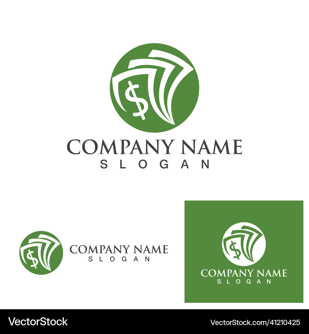 Dollar logo and symbol icon Royalty Free Vector Image