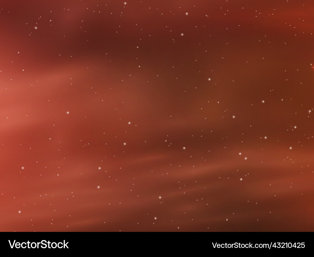 Night red orange starry sky star galaxy background