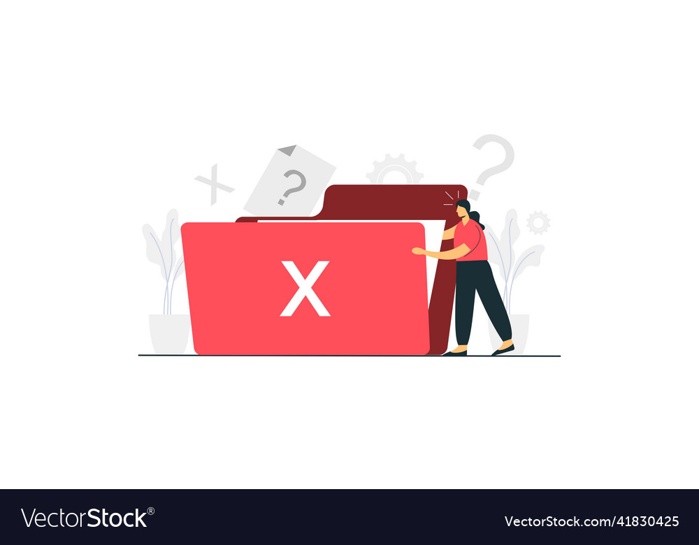 No data empty concept Royalty Free Vector Image