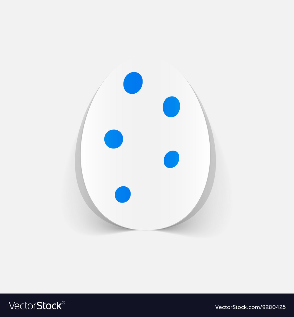 Realistic design element easter egg Royalty Free Vector