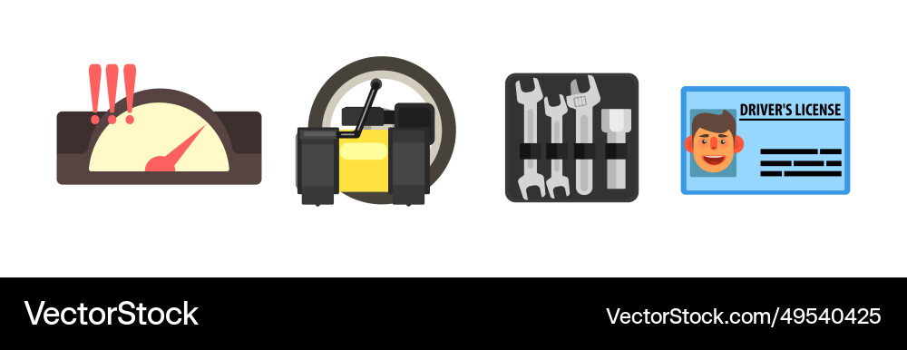 Road traffic safety drive rules flat icon Vector Image