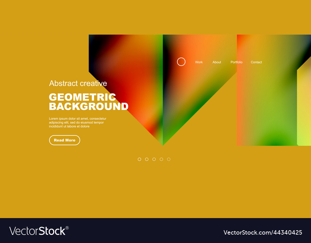 Triangles With Fluid Gradients Abstract Landing Vector Image