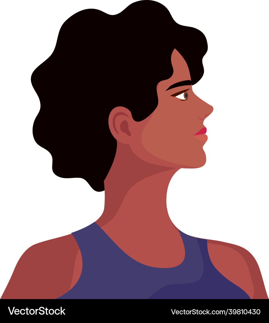 Brunette latin woman Royalty Free Vector Image