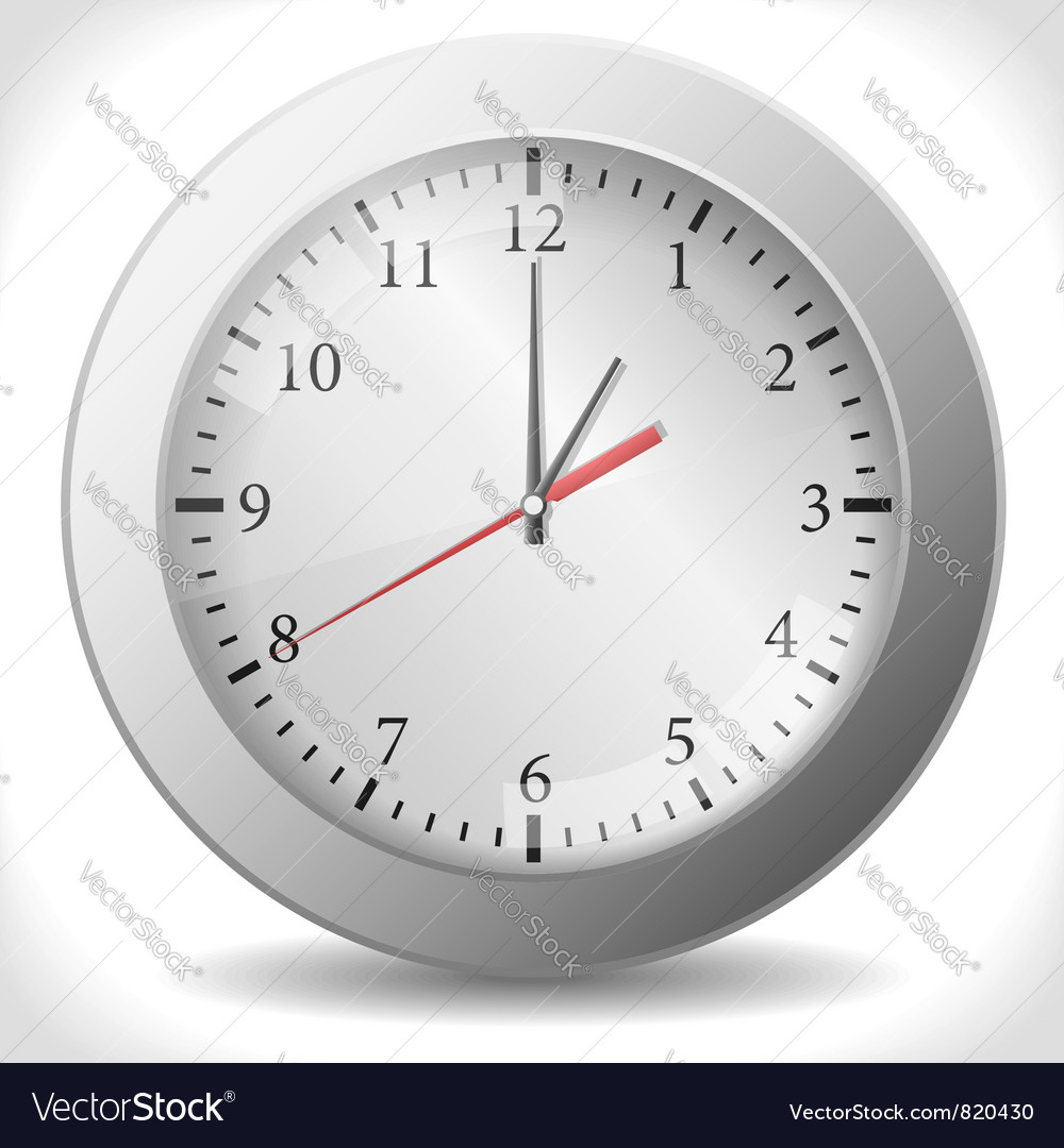 Clock Royalty Free Vector Image - VectorStock