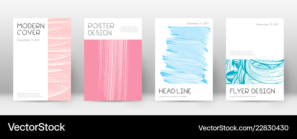 Cover page design template minimal brochure layou Vector Image