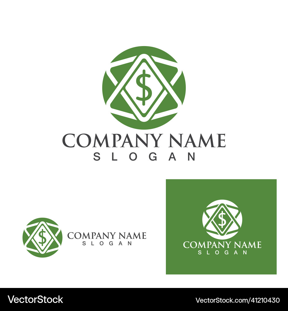 Dollar logo and symbol icon Royalty Free Vector Image