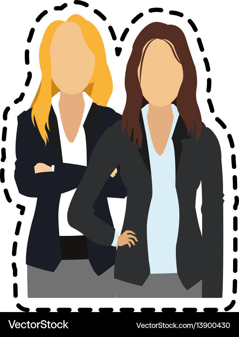 Faceless business people icon image Royalty Free Vector
