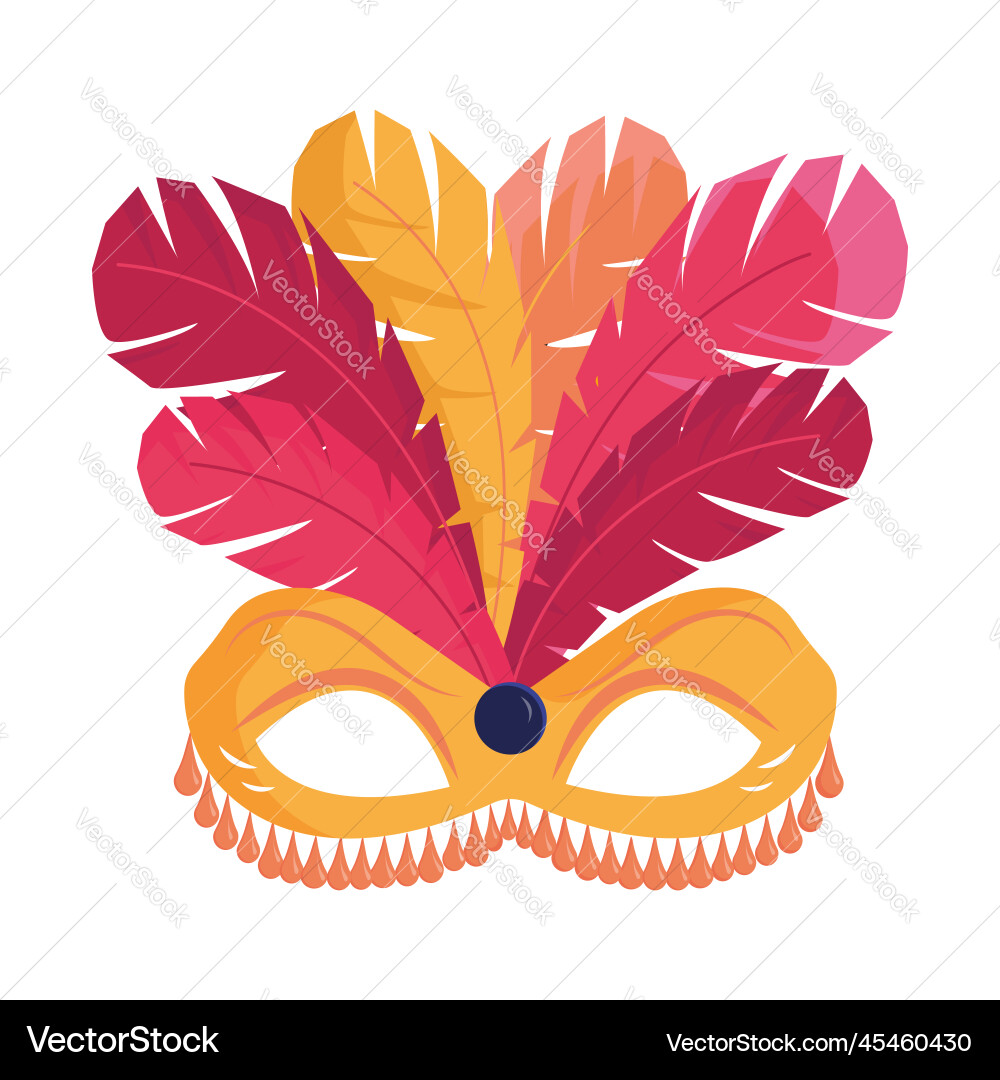 Happy purim carnival mask Royalty Free Vector Image