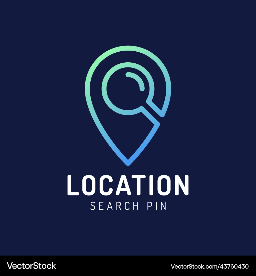 Map point location logo city locator design Vector Image