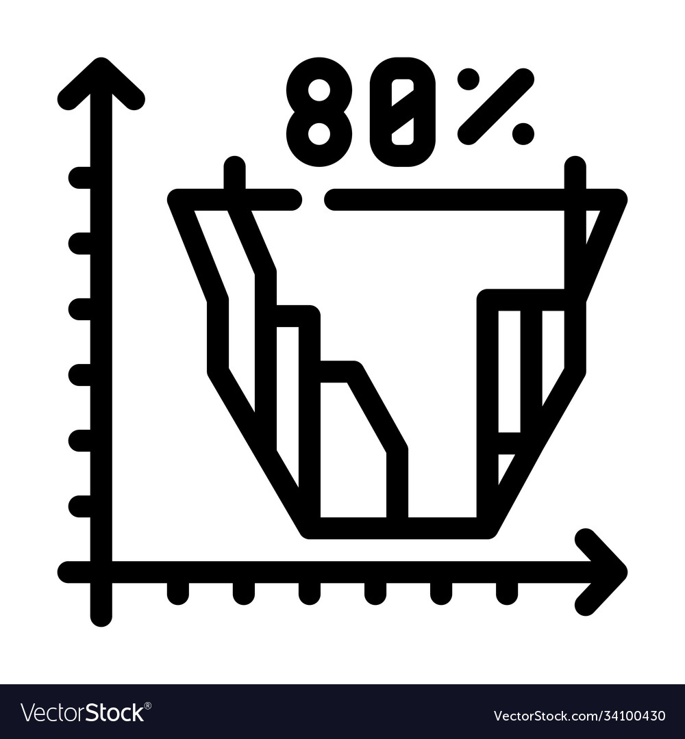 Marketing analytics line icon black Royalty Free Vector Marketing analytics line icon black Royalty Free Vector