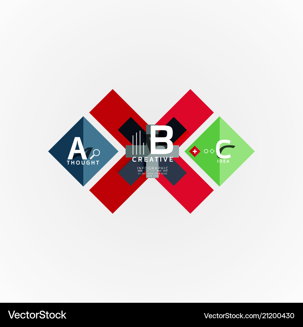 Paper option steps diagram infographic layout Vector Image