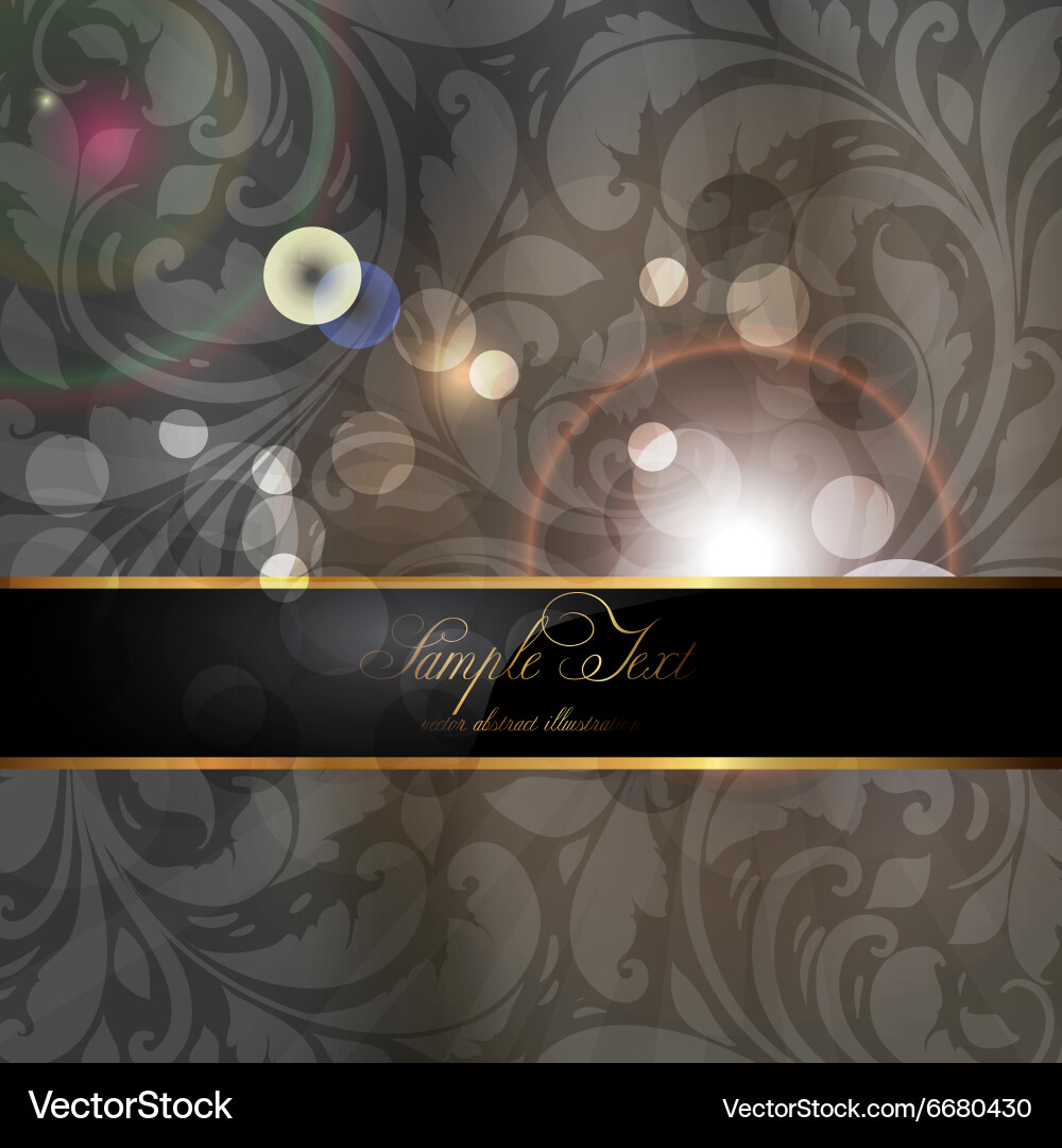 Seamless dark grey floral spring wallpaper Vector Image
