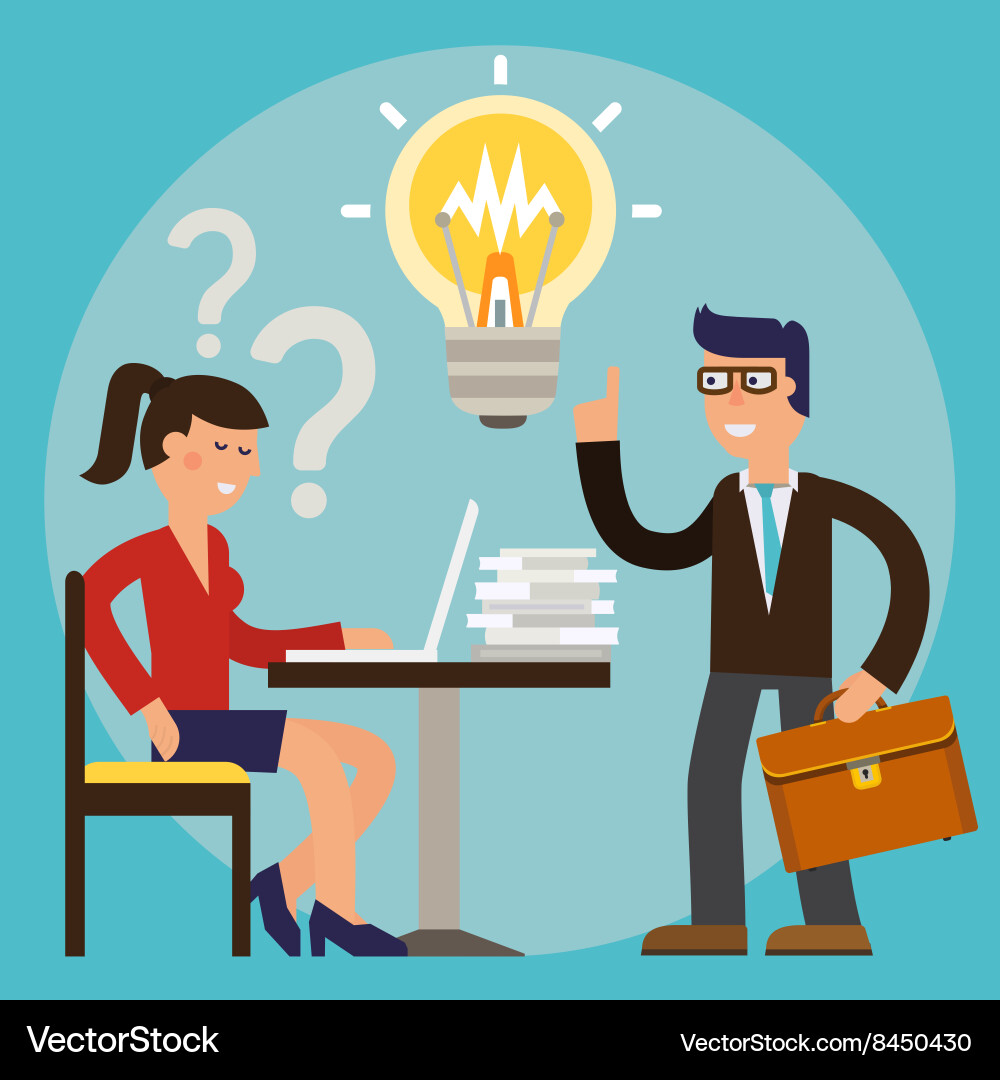 Woman asking a question vetor cartoon Royalty Free Vector