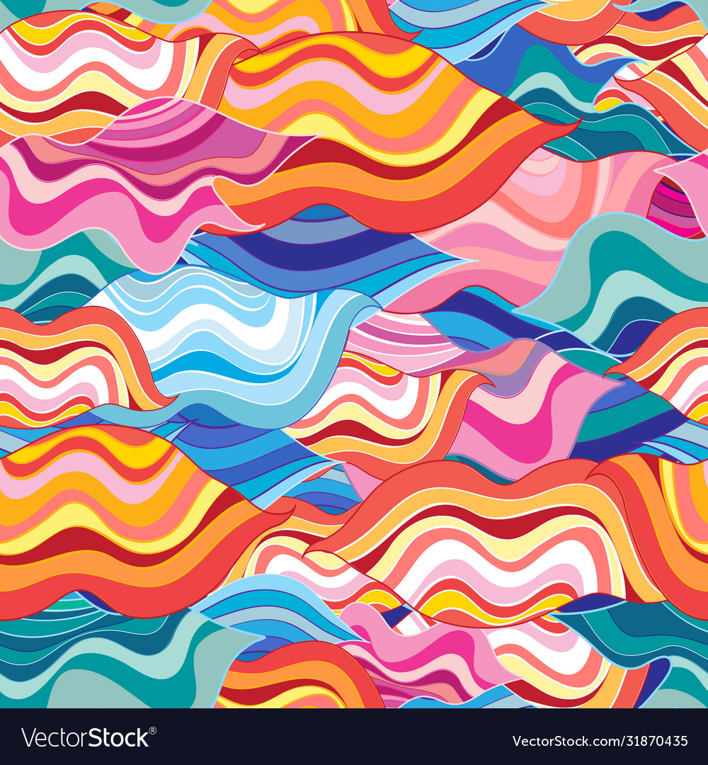 Abstract pattern wave Royalty Free Vector Image