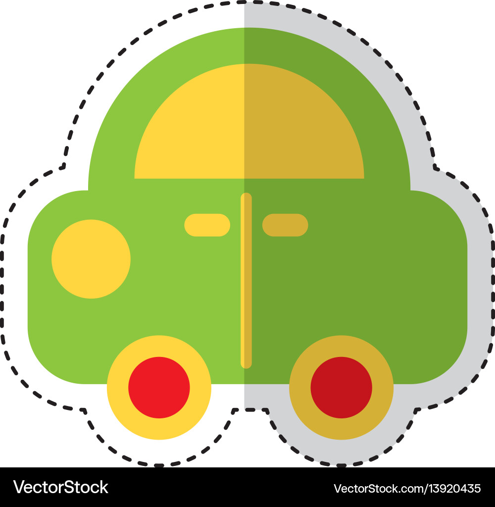 Car vehicle isolated icon Royalty Free Vector Image