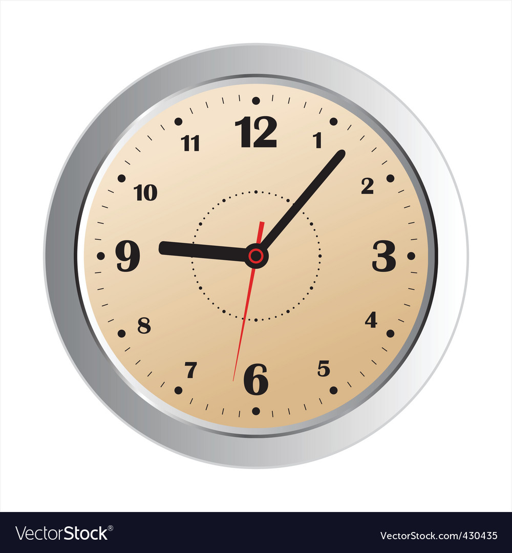 Clock Royalty Free Vector Image - VectorStock