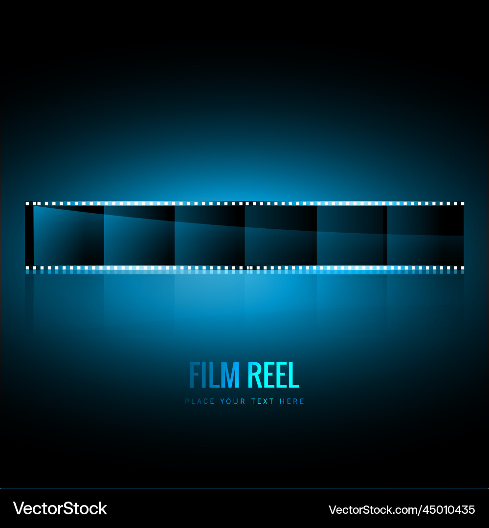 Film reel background design Royalty Free Vector Image