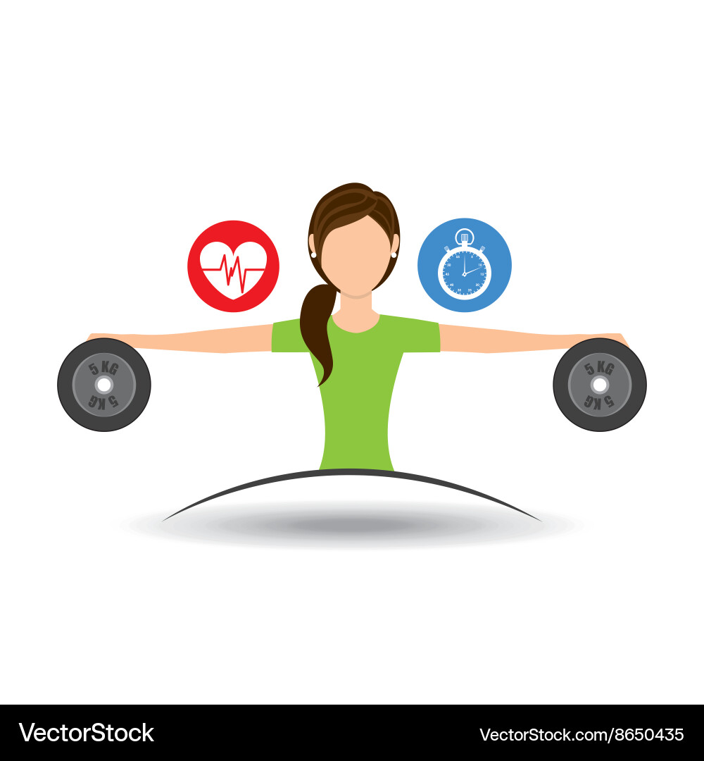 Fitness lifestyle design Royalty Free Vector Image