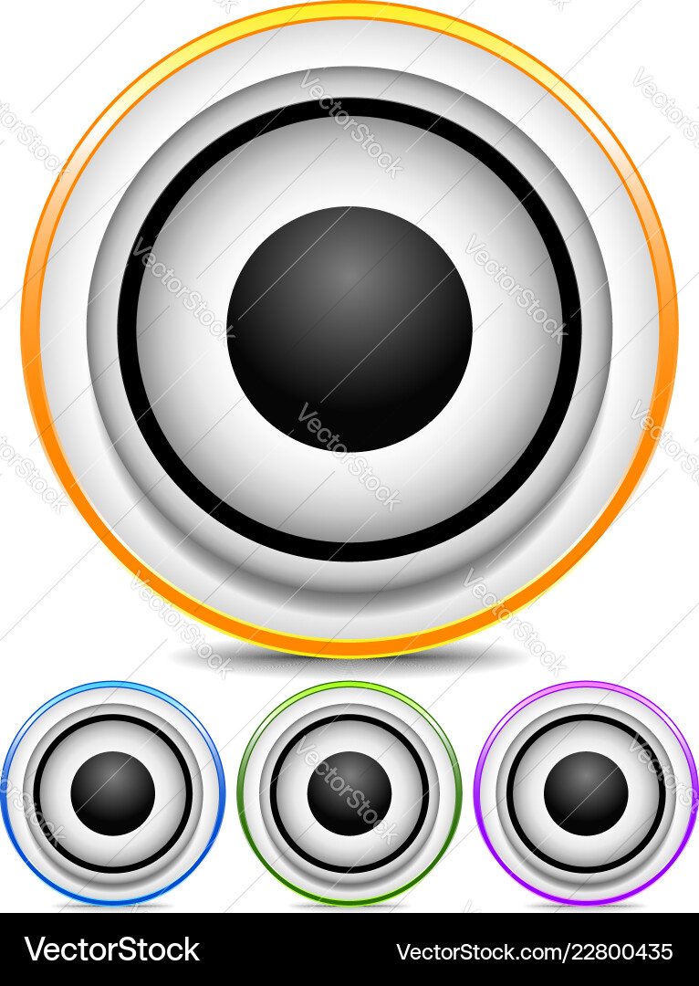 Graphics with loudspeaker for music audio Vector Image